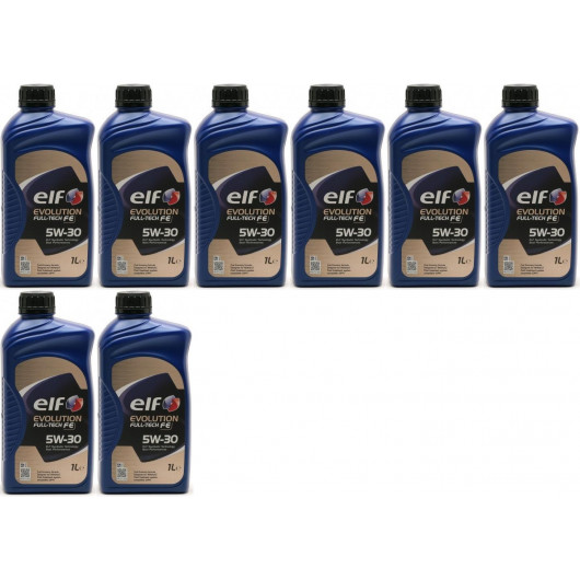 Elf Evolution Full Tech FE 5W-30 Motoröl 8x 1l = 8 Liter - SAE 5W-30 ...