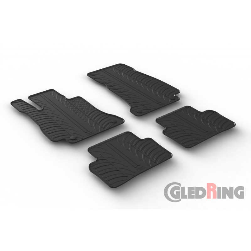 Original Gledring Passform Fußmatten Gummimatten 4 Tlg.+Fixing - Mercedes-Benz E-Class W213 03. ...
