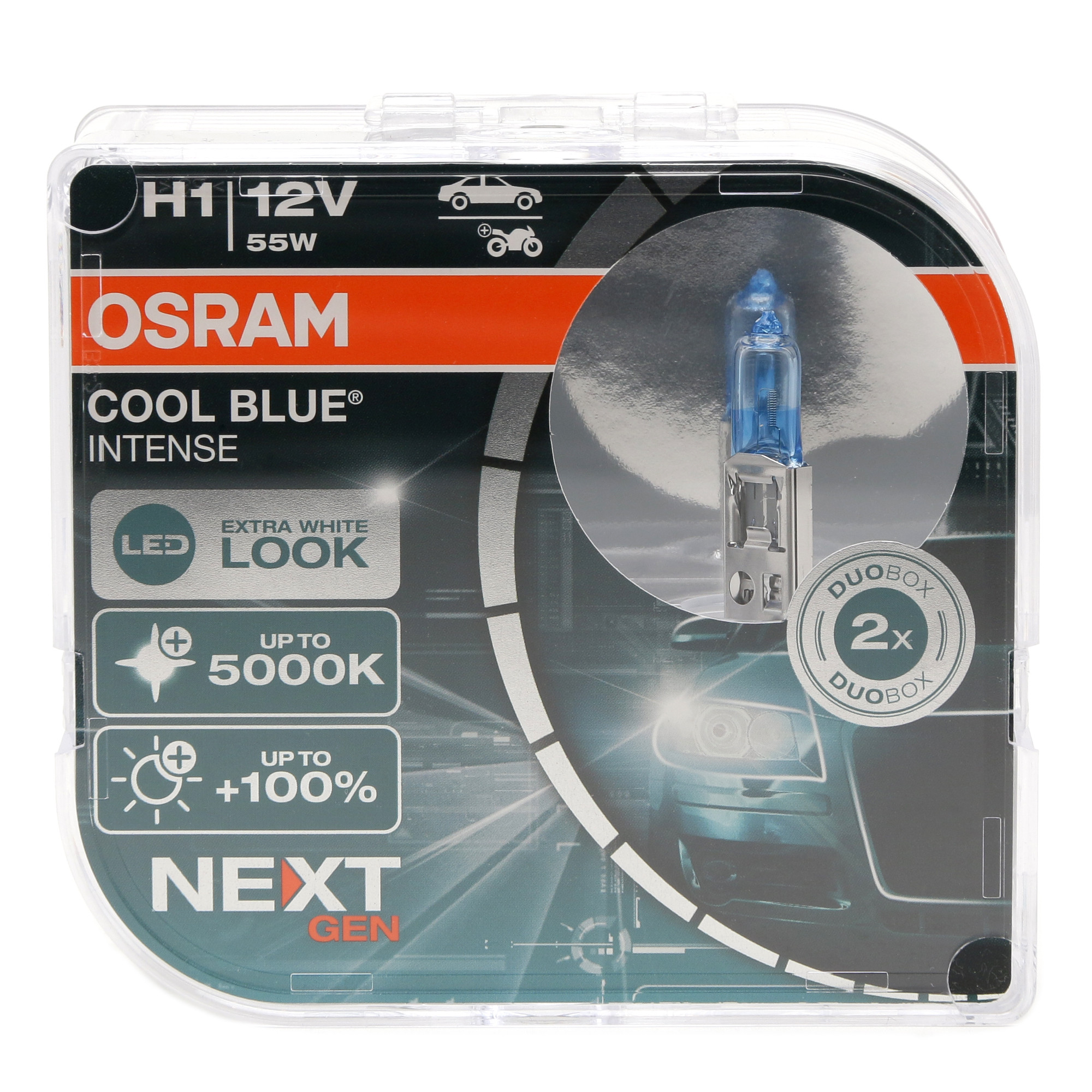Osram Cool Blue Intense Next Gen Glühlampe H1 P14.5s 12V 55W >5000K ...