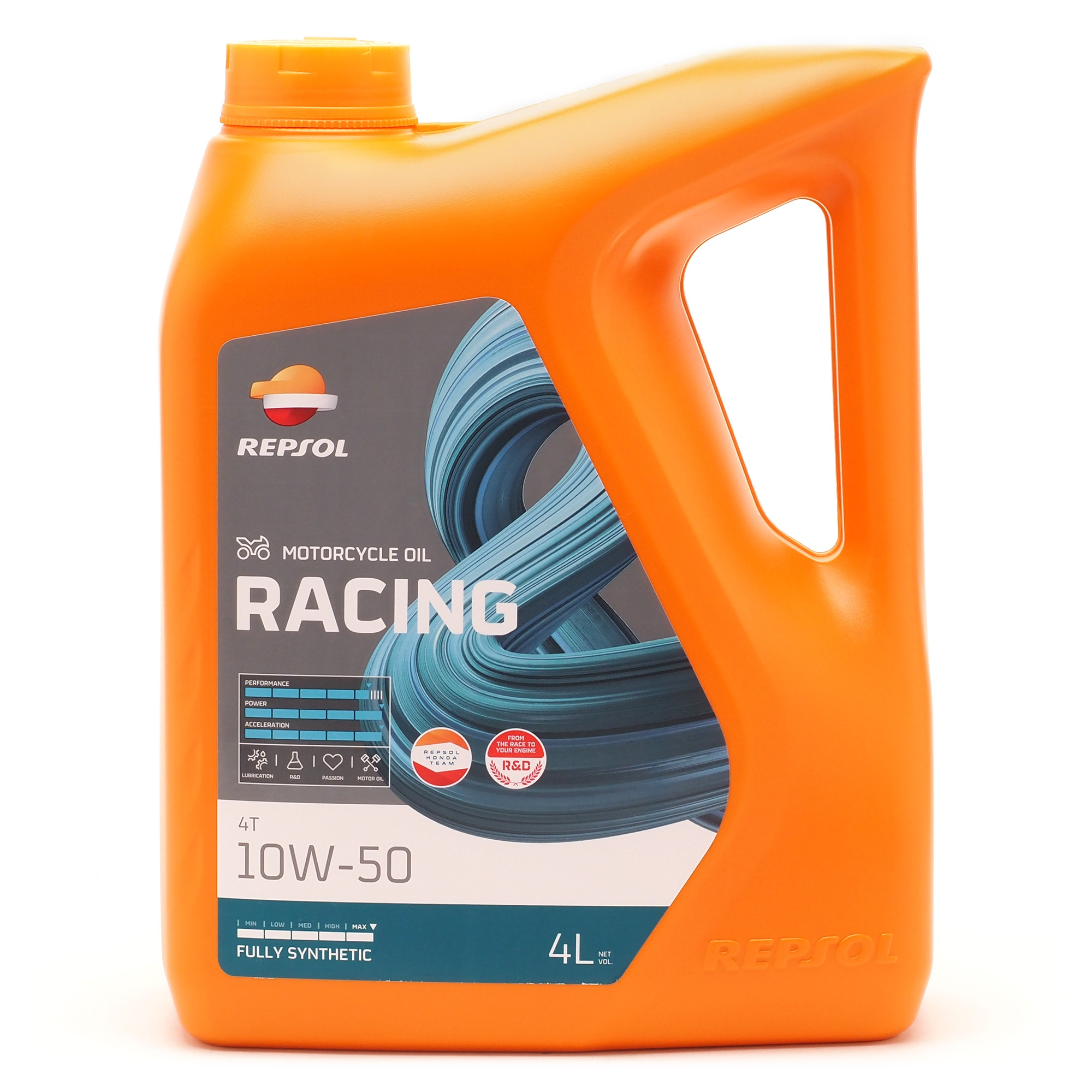 Repsol Motorrad Motoröl MOTO RACING 4T 10W50 4 Liter - 4T SAE 10W-50 ...